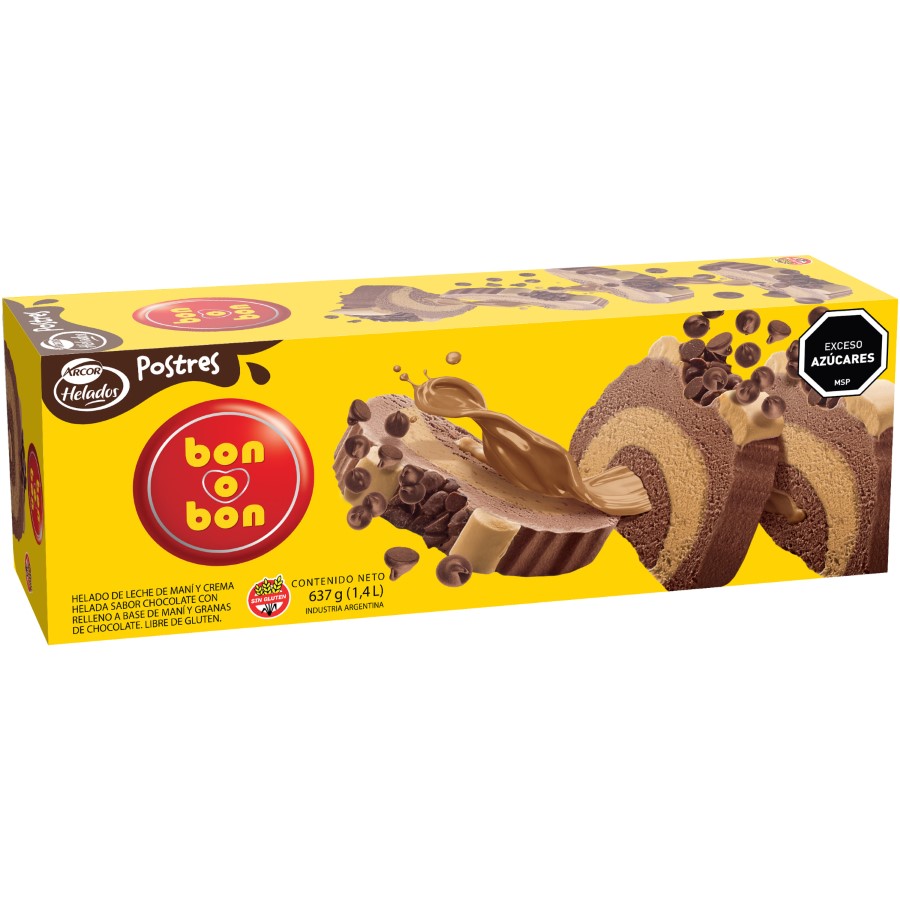Postre Helado Bon O Bon Leche De Mani Y Chocolate 637g – Arcor digital